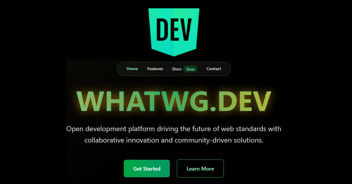 WHATWG.DEV - Web Standards Revolution